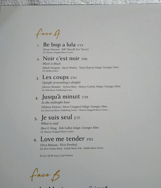 JOHNNY HALLYDAY & LA MUSIQUE QUE J'AIME VINYLE DEDICACE PAR IVAN CASSAR ...