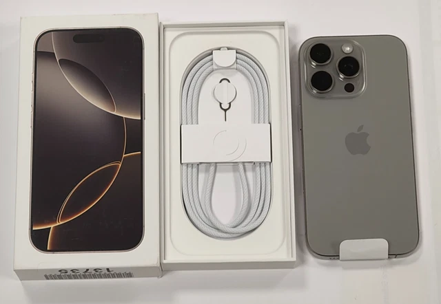 APPLE IPHONE 16 Pro 256GB/8GB RAM Dual-SIM titan-natur EUR 1,00 ...