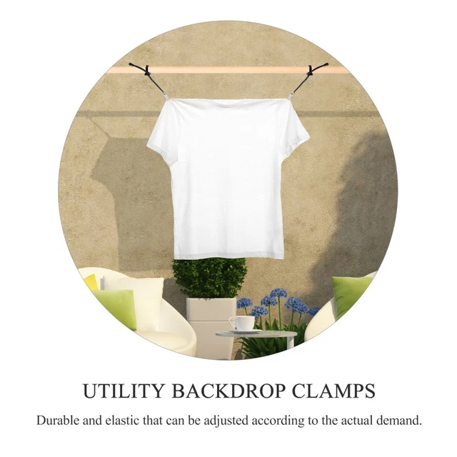 12 PCS CLAMP Utility Backdrop Clamps Stand Clips Background Holders $22 ...