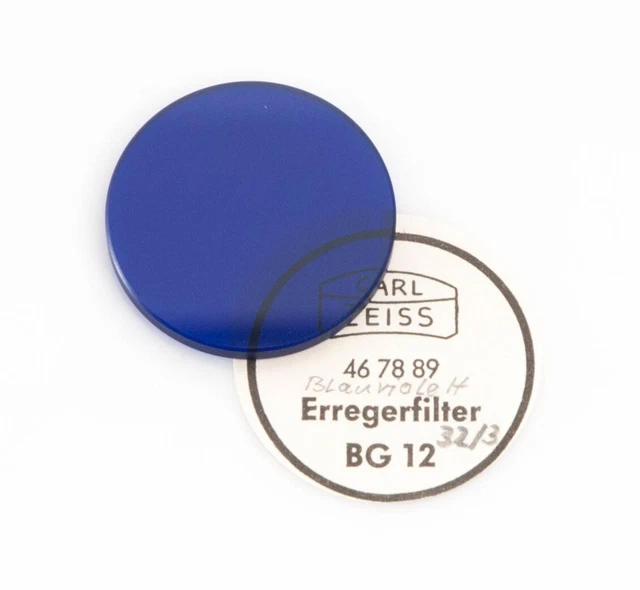 ZEISS MICROSCOPE ERREGERFILTER Bleu-Violet BG12 46 78 89 EUR 120,00 ...