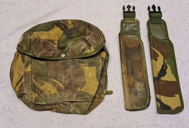 BRITISH ARMY DPM Frog-Bayonet Scabbard And Gas mask Bag #3 Airsoft ...