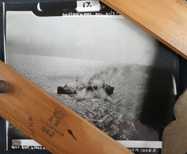WW2 RAF PHOTO of COASTAL COMMAND ATTACKING an ENEMY CONVOY (143 ...