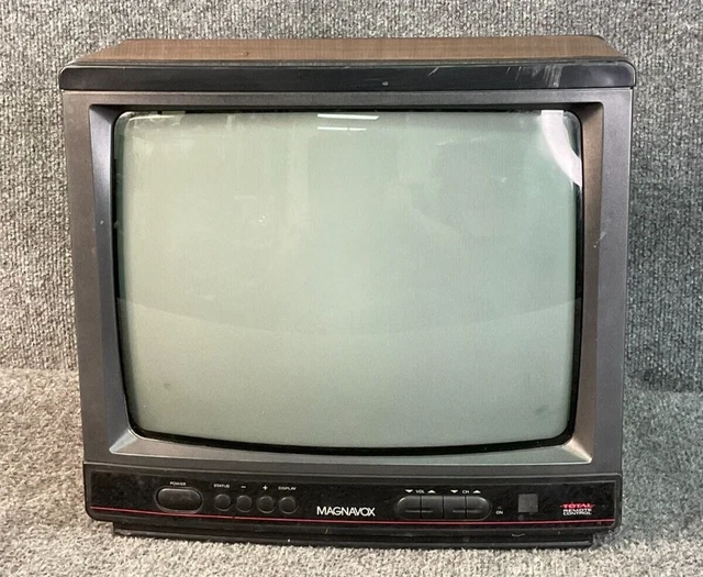 MAGNAVOX 13& RX4030 📺 CRT TV Retro Gaming Wood Grain Vintage Rare Works ...