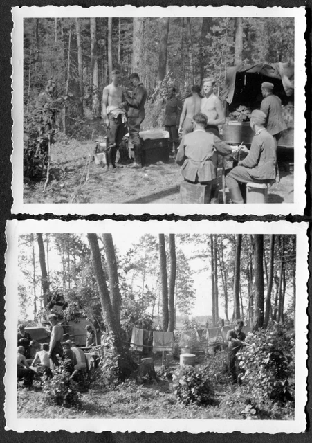 I4/4 WW2 ORIGINAL Photo Of German Wehrmacht Soldiers Rest In Forest ...
