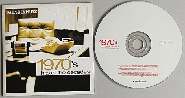1970'S HITS OF The Decades -Daily Express 15 Track Promo CD-Various ...