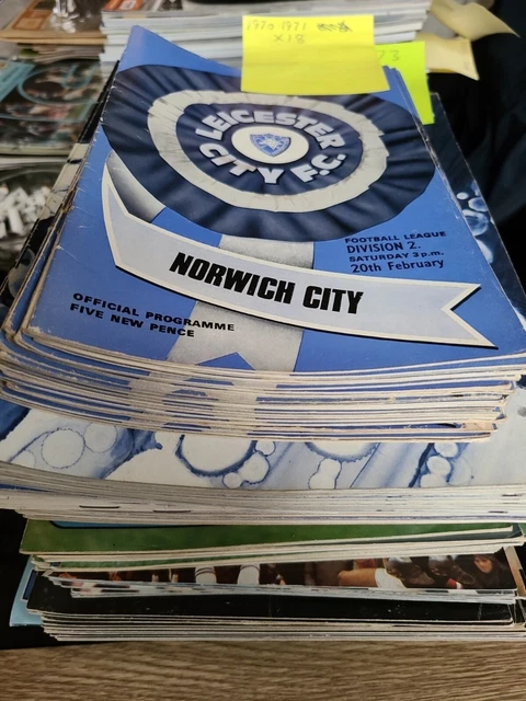 130+ LEICESTER CITY Home Programmes 1970s £20.00 - PicClick UK