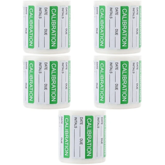 CALIBRATION STICKERS CALIBRATION Calibration Labels Self Lamination £37 ...