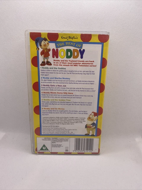NODDY VHS VIDEO Tape Cassette Vintage Childrens Rare Noddy Goes ...