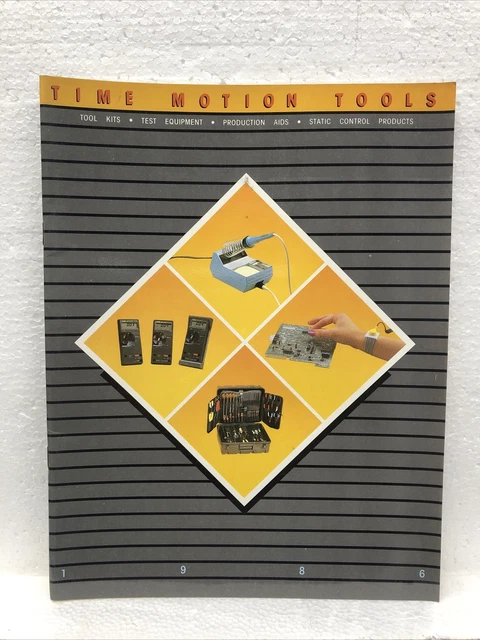 VINTAGE 1986 TIME Motion Tool Catalog Test Equipment Static Control ...