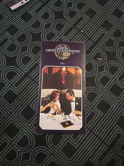 VENICE SIMPLON ORIENT-EXPRESS 1985 Brochure Luxury Train Travel Leaflet ...