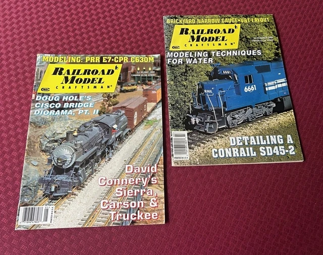 2 X RAILROAD Model Craftsman MARCH 2000 + May 2000 Magazine £4.42 ...