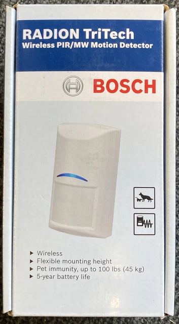 BOSCH RADION WIRELESS Pet Friendly TriTech Detector PIR RFDL-11 ...
