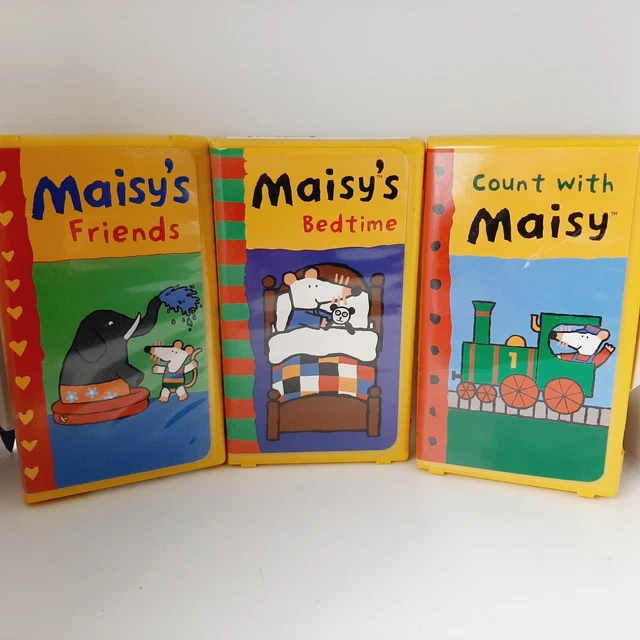 LOT OF 3 Maisy The Mouse VHS Tapes : Bedtime Count Friends 1999-2000 ...