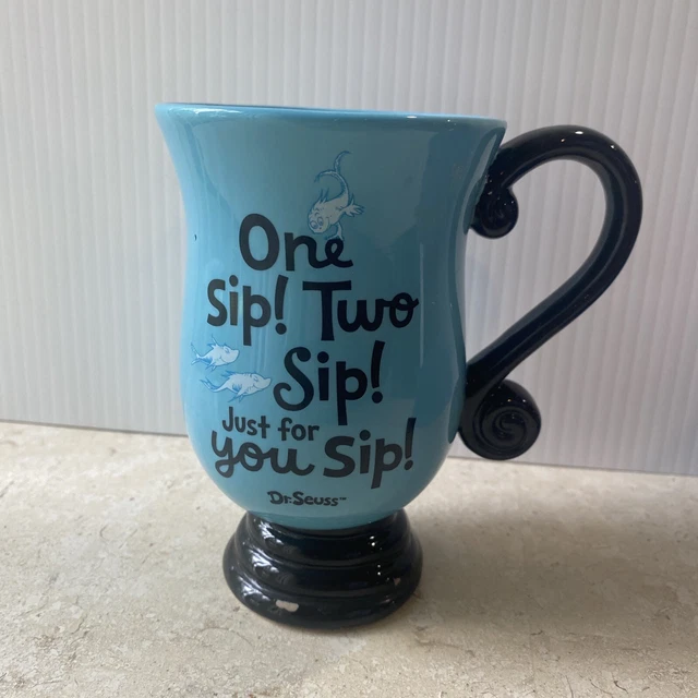HALLMARK DR SEUSS One Sip Two Sip Just For Your Sip Mug Blue And Black ...