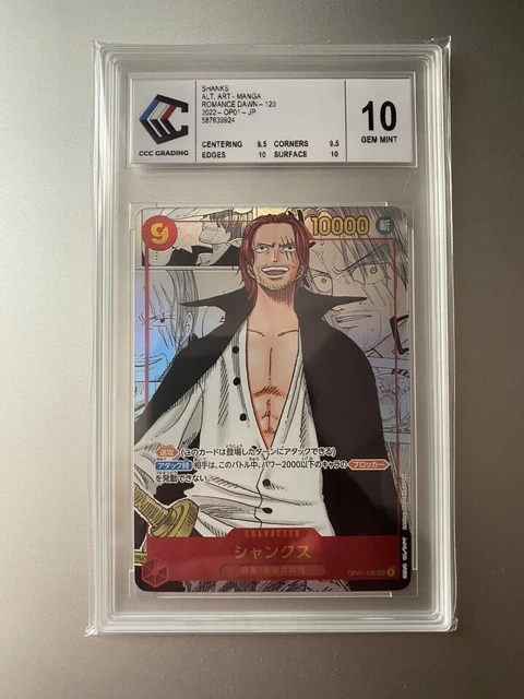 ONE PIECE CARD Game Shanks Comic Parallel Manga OP01-120 Japanese EUR ...