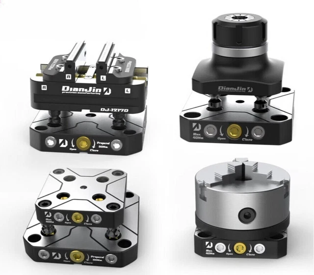 FOUR / FIVE-AXIS clamp self-centering vise quick change four-axis L ...