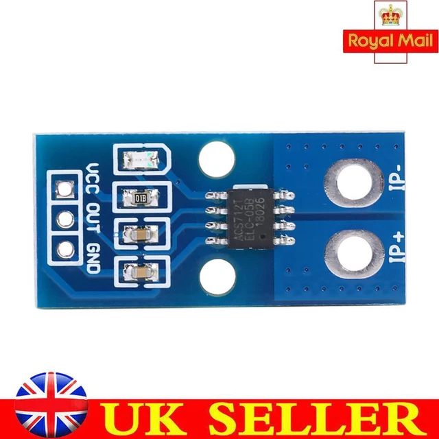 HALL CURRENT SENSOR Module Linear Current Sensor for Arduino £5.30 ...