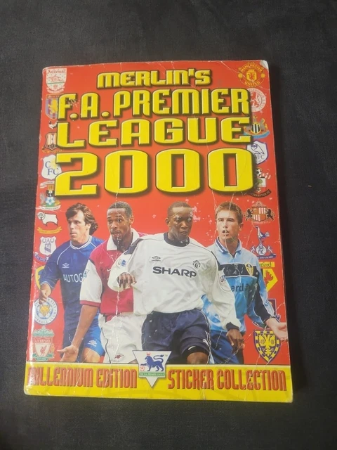 100% COMPLETE 2000 Merlin Premier League Sticker Album Book Full Set No ...
