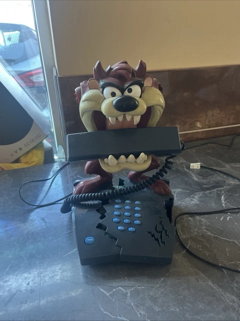 VINTAGE TAZ (TASMANIAN Devil) Looney Tunes Animated Landline Phone £17. ...