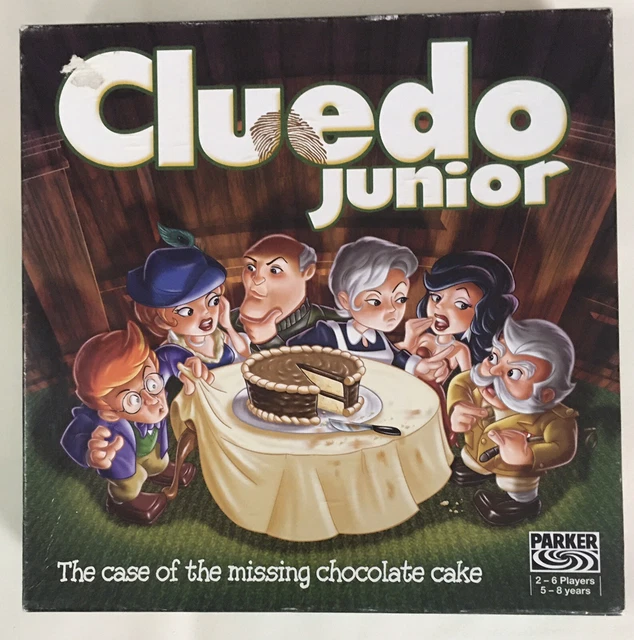 CLUEDO JUNIOR THE Case Of The Missing Chocolate Cake Board Game ...