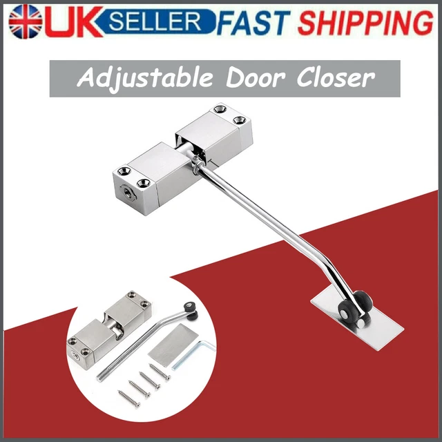 SURFACE MOUNTED AUTOMATIC Door Gate Closer Spring Loaded Adjustable ...