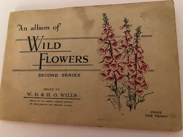 WILLS CIGARETTE CARDS full set of 50 in Album 'Wild Flowers second ...