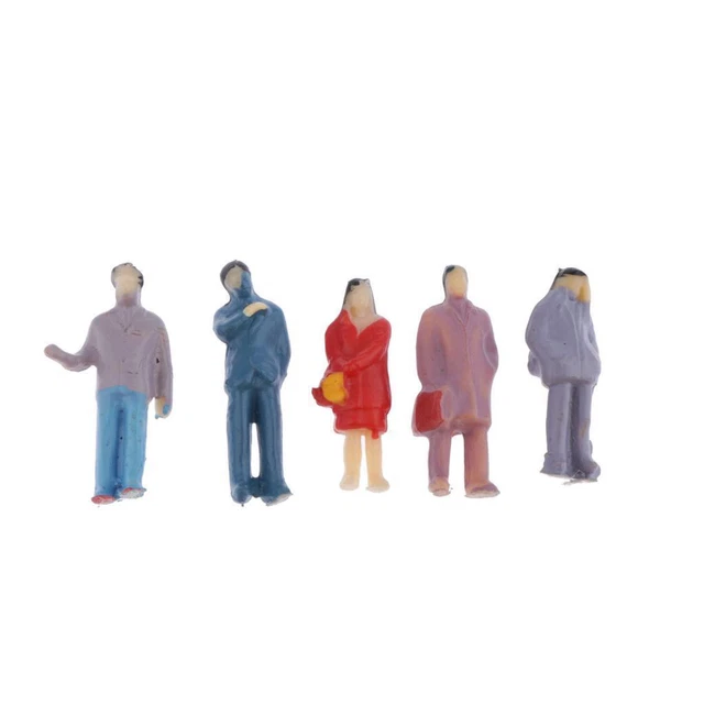 200 STCK. MODELLZÜGE Menschen Figuren Maßstab bemalt Strand ...