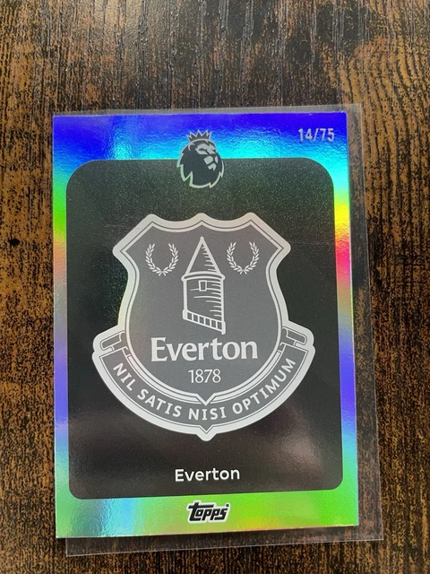 TOPPS PREMIER LEAGUE 2025/26 Everton Badge Wappen /75 #127 Hobby Box ...