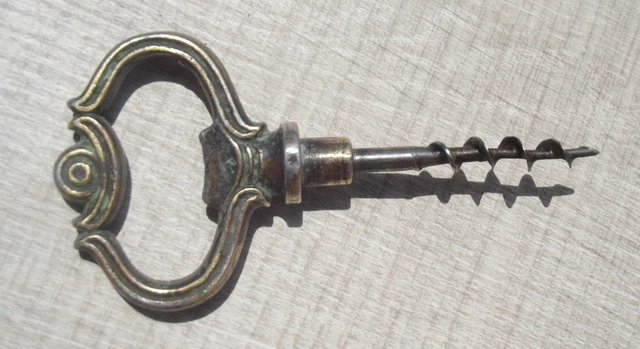 TIRE BOUCHON EN bronze collection XIX FRANCE / old french corkscrew EUR ...