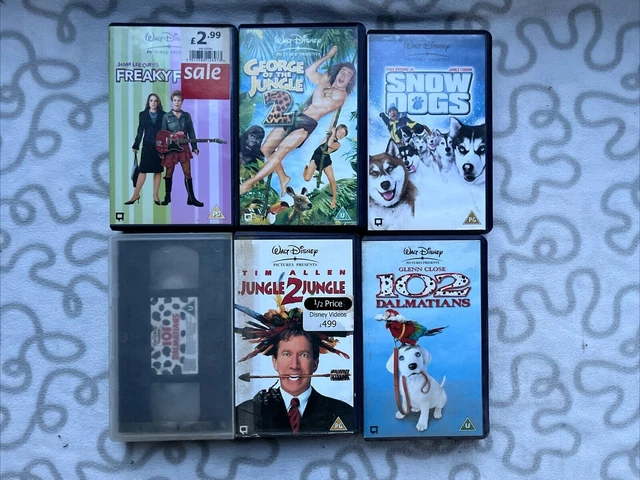 6 ASSORTED DISNEY VHS Tapes All Age Rated u and pg - Job Lot - All ...