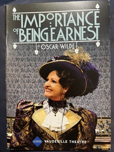 IMPORTANCE OF BEING Earnest programma teatrale Oscar Wilde Vaudeville ...