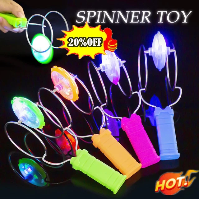 LED LIGHT MAGNETIC Gyro Wheel Hand Spinner Magic Spin Toy HOT 2024 $9. ...