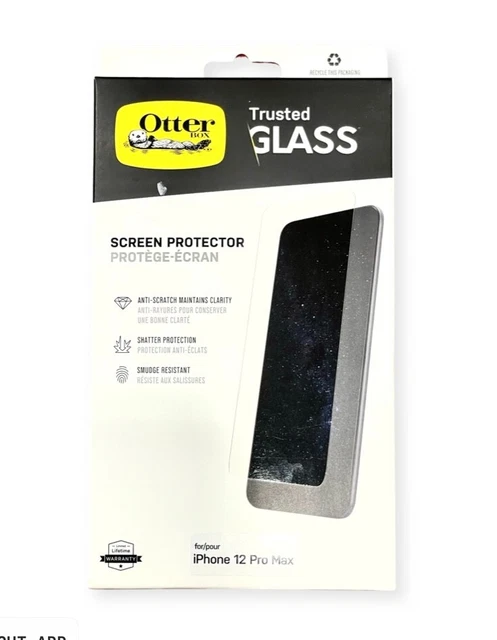 OTTERBOX TRUSTED GLASS Screen Protector for Apple iPhone 12 Pro Max ...