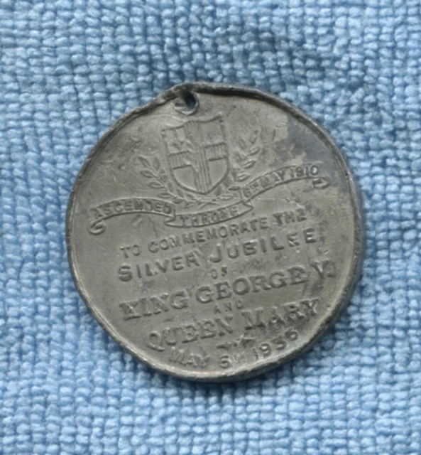 1935 SILVER JUBILEE Commemorative Medal King George 5 & Queen Mary T-508 $10.00 - PicClick AU