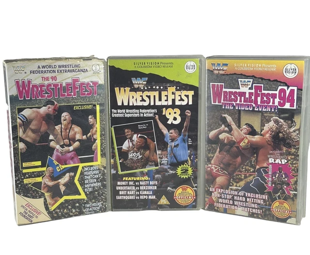 WWF WWE WRESTLEFEST 1990/1993/1994 VHS Tapes £19.99 - PicClick UK
