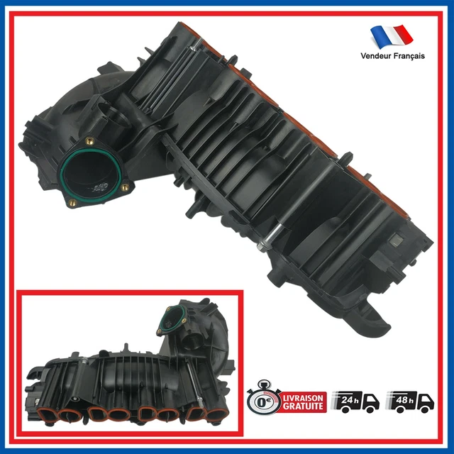 COLLECTEUR CLAPET TUBULURE Admission Air BMW 11614728712 11617801438 ...