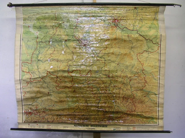 SCHOOL WALL MAP wall map school map rolling map map Lower Saxony ...