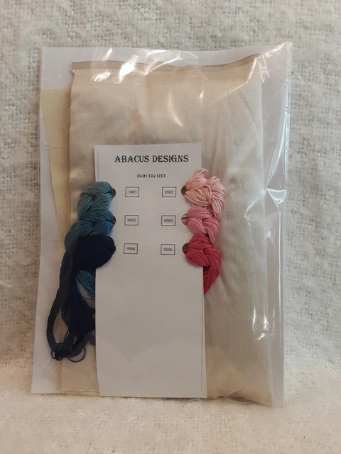 'DELFT' STYLE TILE. Abacus Designs Embroidery Kit. Audlem Mill. DT3 ...