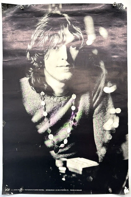 STEVE WINWOOD BIG O Affiche Vintage Barry Wentzel Imprimé En England ...