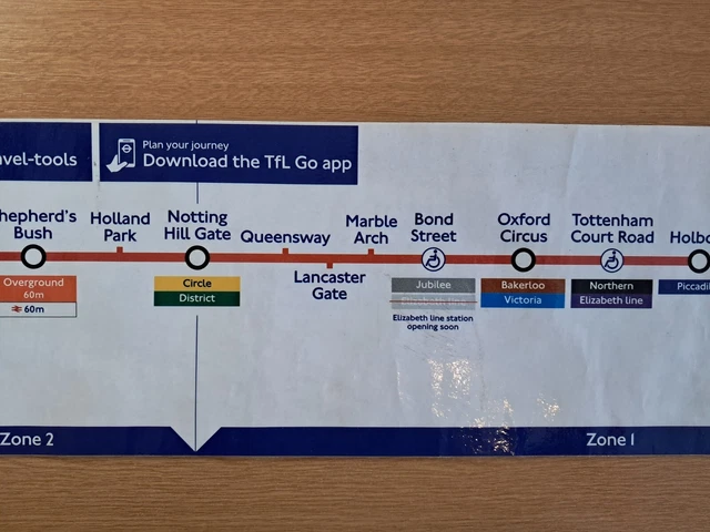 LUL CENTRAL LINE Underground route map. West Ruislip/Ealing Broadway to ...