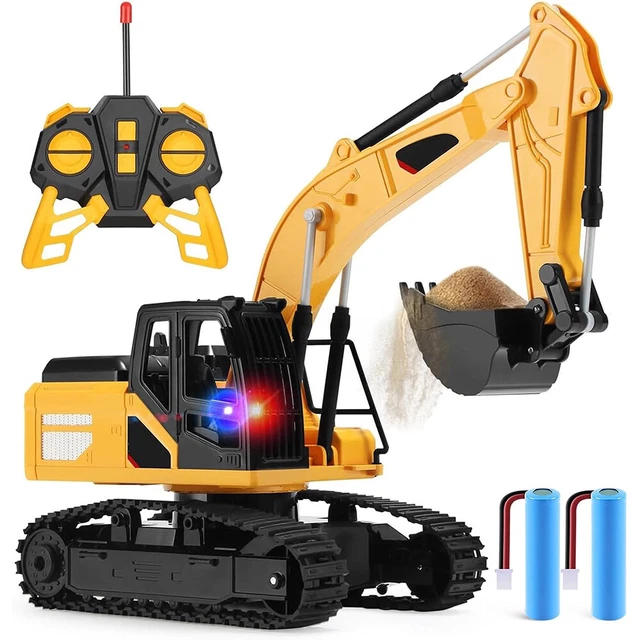 REMOTE CONTROL DIGGER Toy Digger Remote Control Excavator Kids Toys RC ...