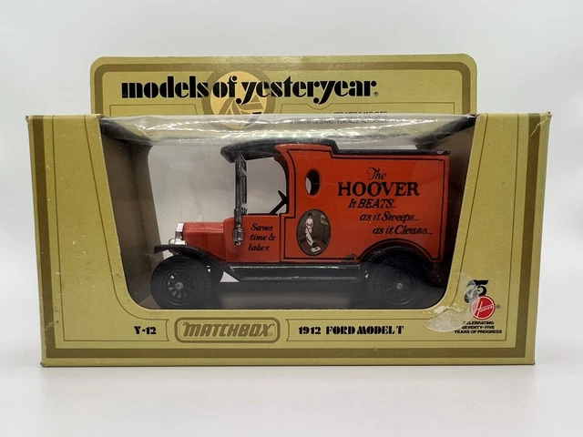 MATCHBOX 1912 FORD Model T Van Modelli del passato Hoover 75 Anni EUR 9 ...