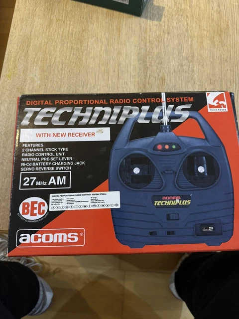 ACOMS TECHNIPLUS 27MHZ AM RC Transmitter And Servo £0.99 - PicClick UK