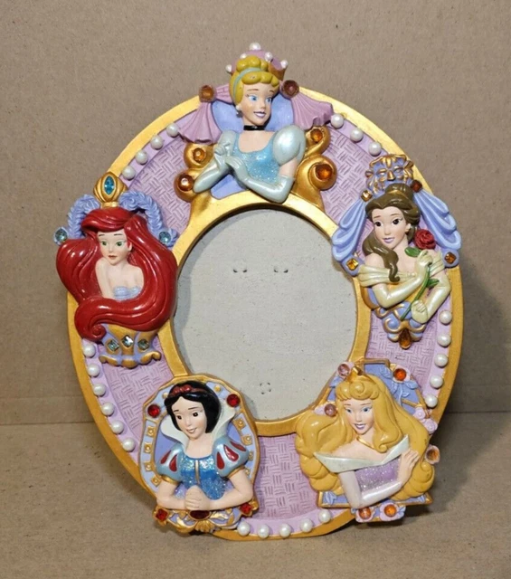 DISNEY PRINCESSES 3D Picture Frame Belle Cinderella Ariel Snow White ...