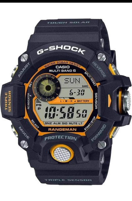 CASIO G-SHOCK GW-9400Y-1ER Rangeman Black YELLOW EDITION £200.00 ...