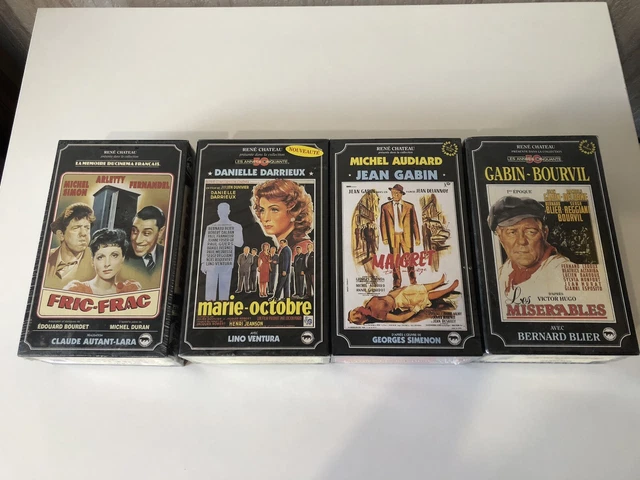 4 COFFRET VHS Et 3 Vhs René Chateau: Fernandel Gabin Bourvil Audiard Marais Neuf EUR 59,00 ...