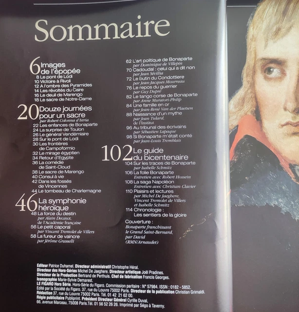 MAGAZINE LE FIGARO Hors Série N°6 BONAPARTE Napoléon La Symphonie ...