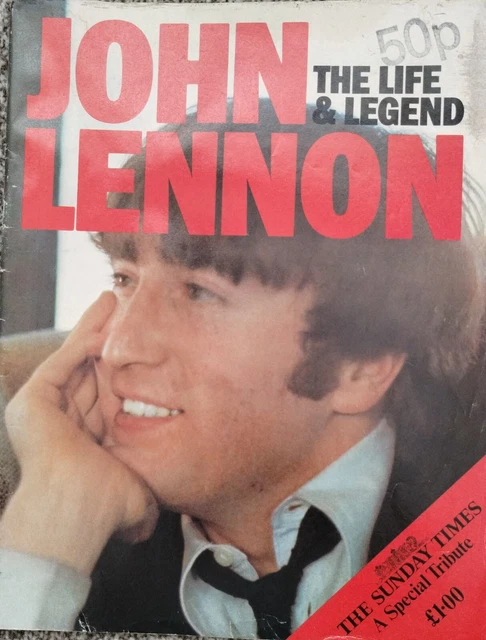 SUNDAY TIMES MAGAZINE Special Tribute John Lennon Life & Legend 1980 £1 ...