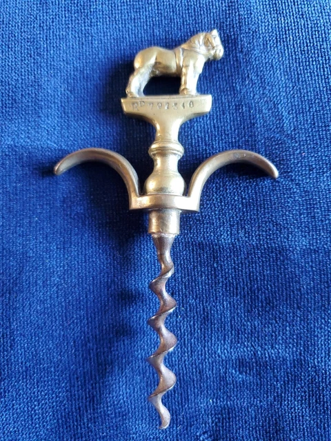 ANTIQUE BRASS CORKSCREW Suffolk Punch £5.43 - PicClick UK