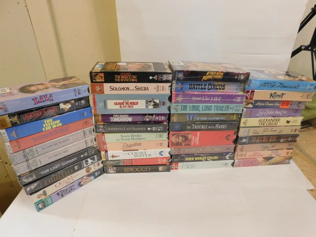 LOT OF 40 Sealed VHS Movies 1950s 50s Classics Comedies Sci-Fi MGM ...